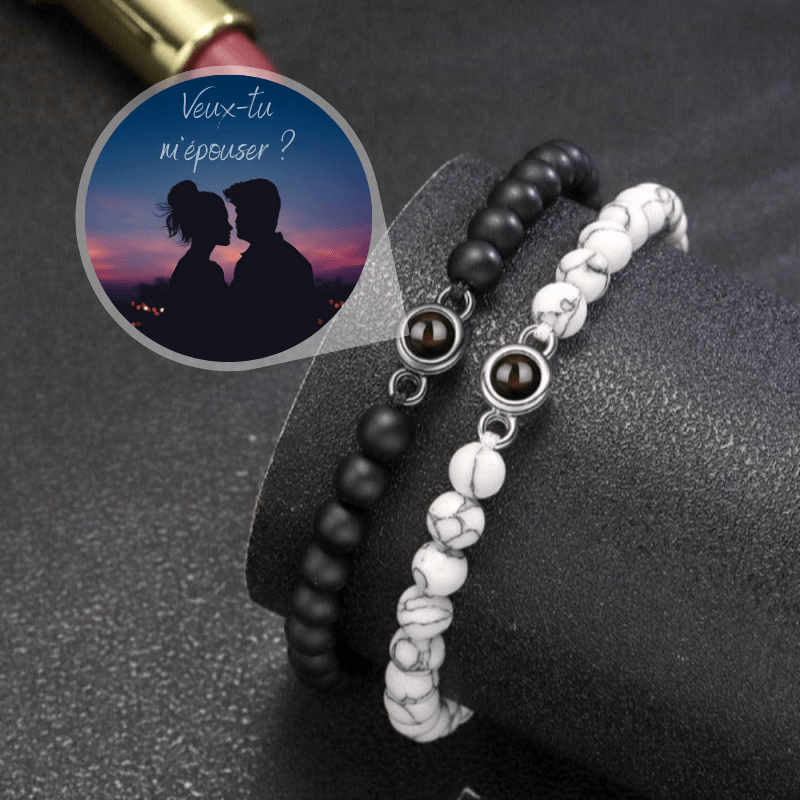 Bracelet perle photo personnalisé – La Boutique Des Hommes