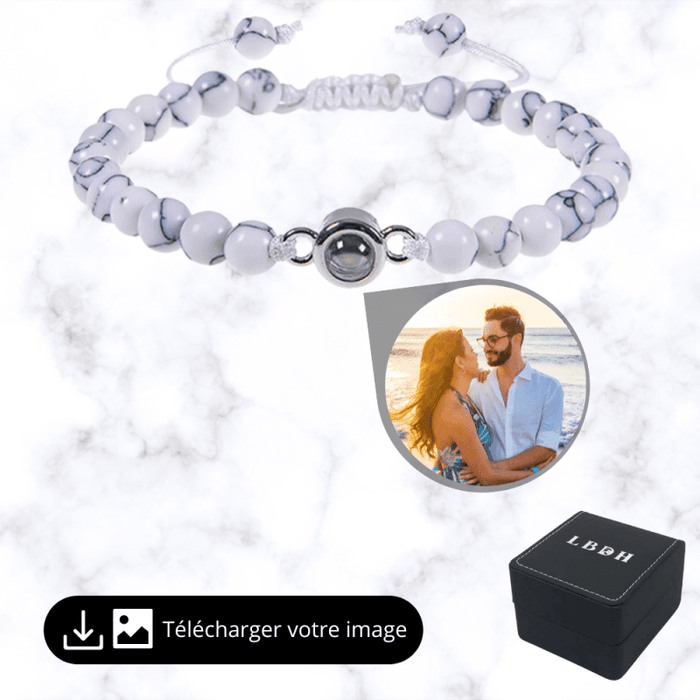 Bracelet perle photo personnalisé – Souvenir unique | LBDH™