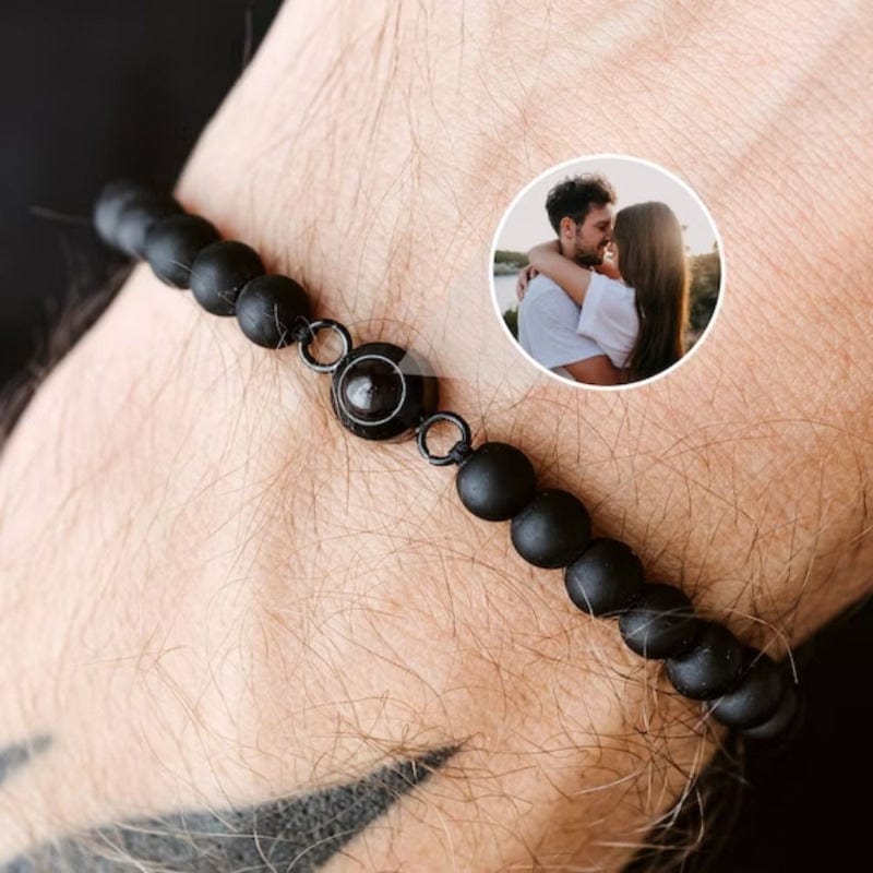 Bracelet perle photo personnalisé – La Boutique Des Hommes