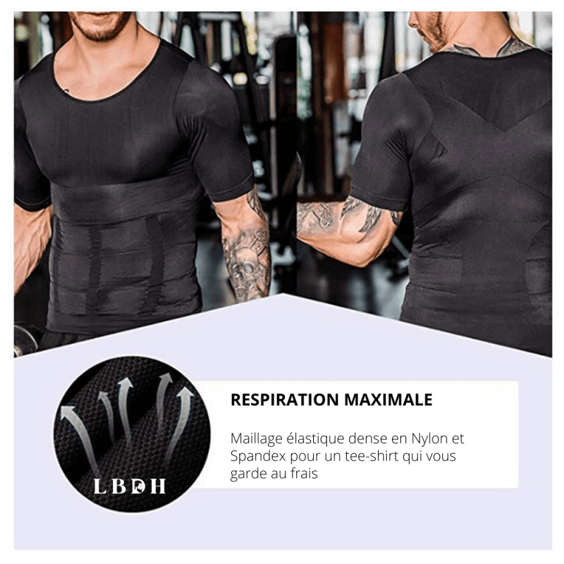 Tee-shirt de compression amincissant – La Boutique Des Hommes